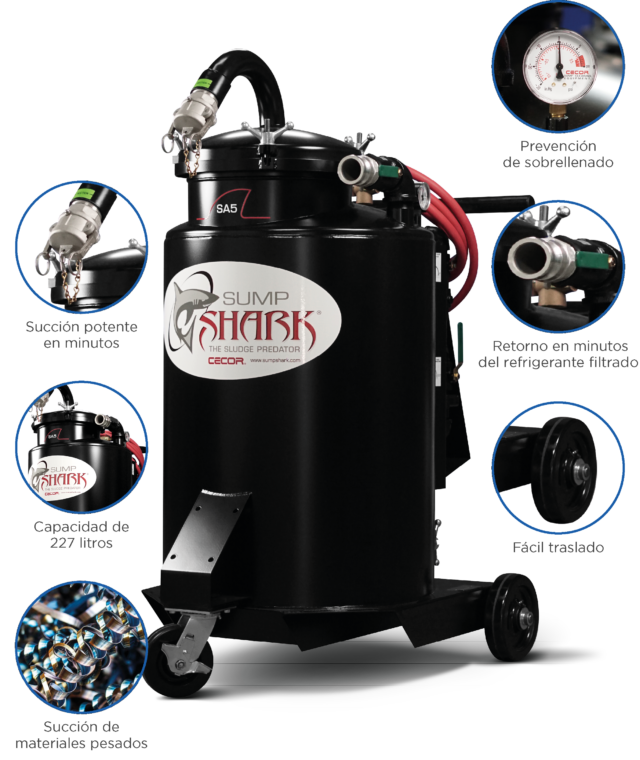 Sump Shark SA5-60PL: La Aspiradora Industrial que reduce en un 90% el ...
